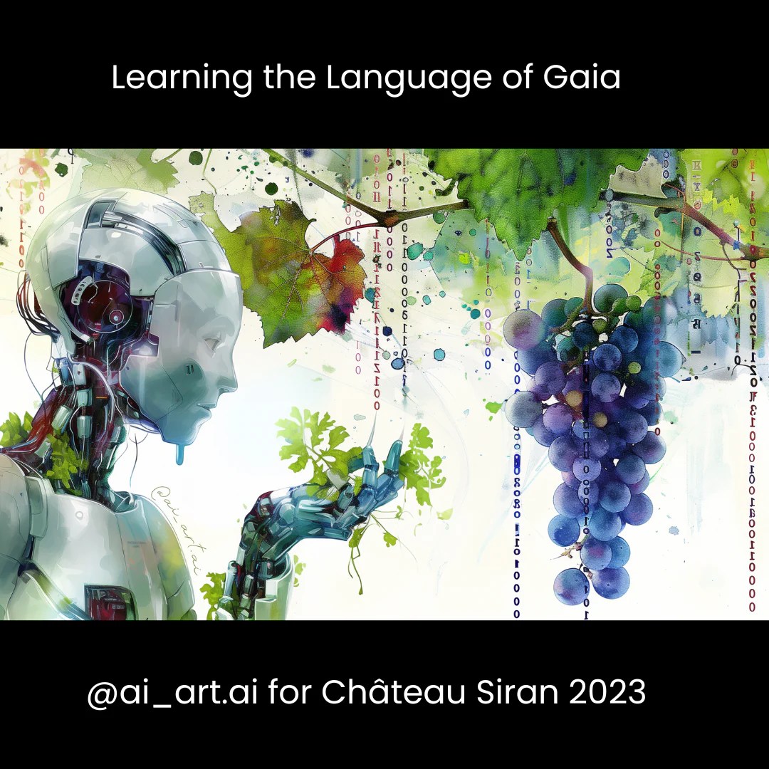 Learning the Language of Gaia: @ai_art.ai for Château Siran 2023 – The Cat of AI Art